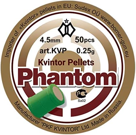 Kvintor Air Gun Pellets Phantom - Shock and Awe - .177/4.5mm - Qty 50 ...