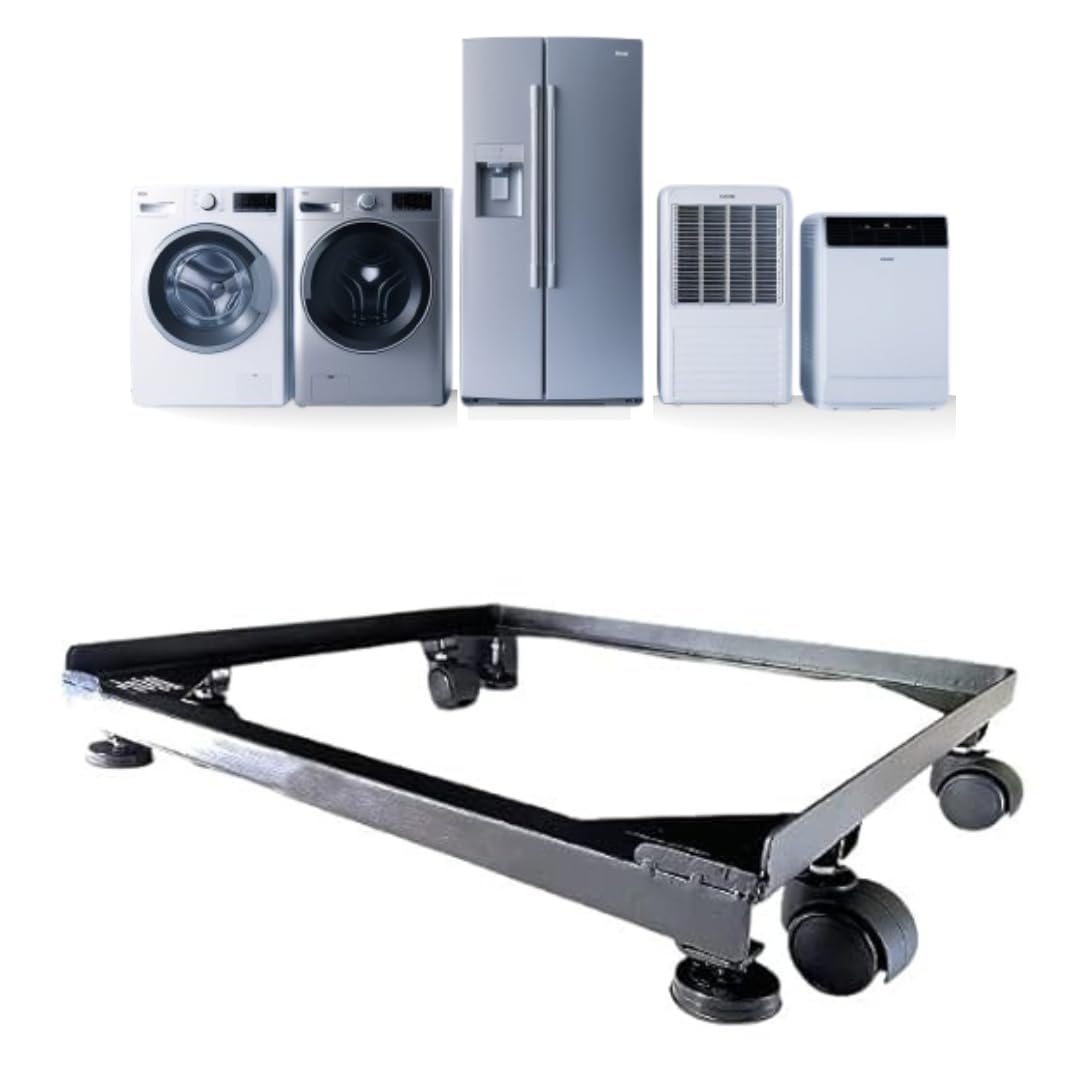 Fixed Metal Washing Machine Stand - Sturdy Anti-Vibration Base, Heavy ...
