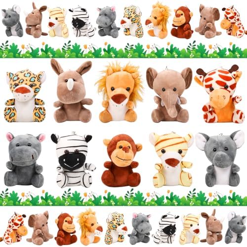AKILION Party Bag Fillers Kids Toys, 30 Pcs Mini Stuffed Animal and ...