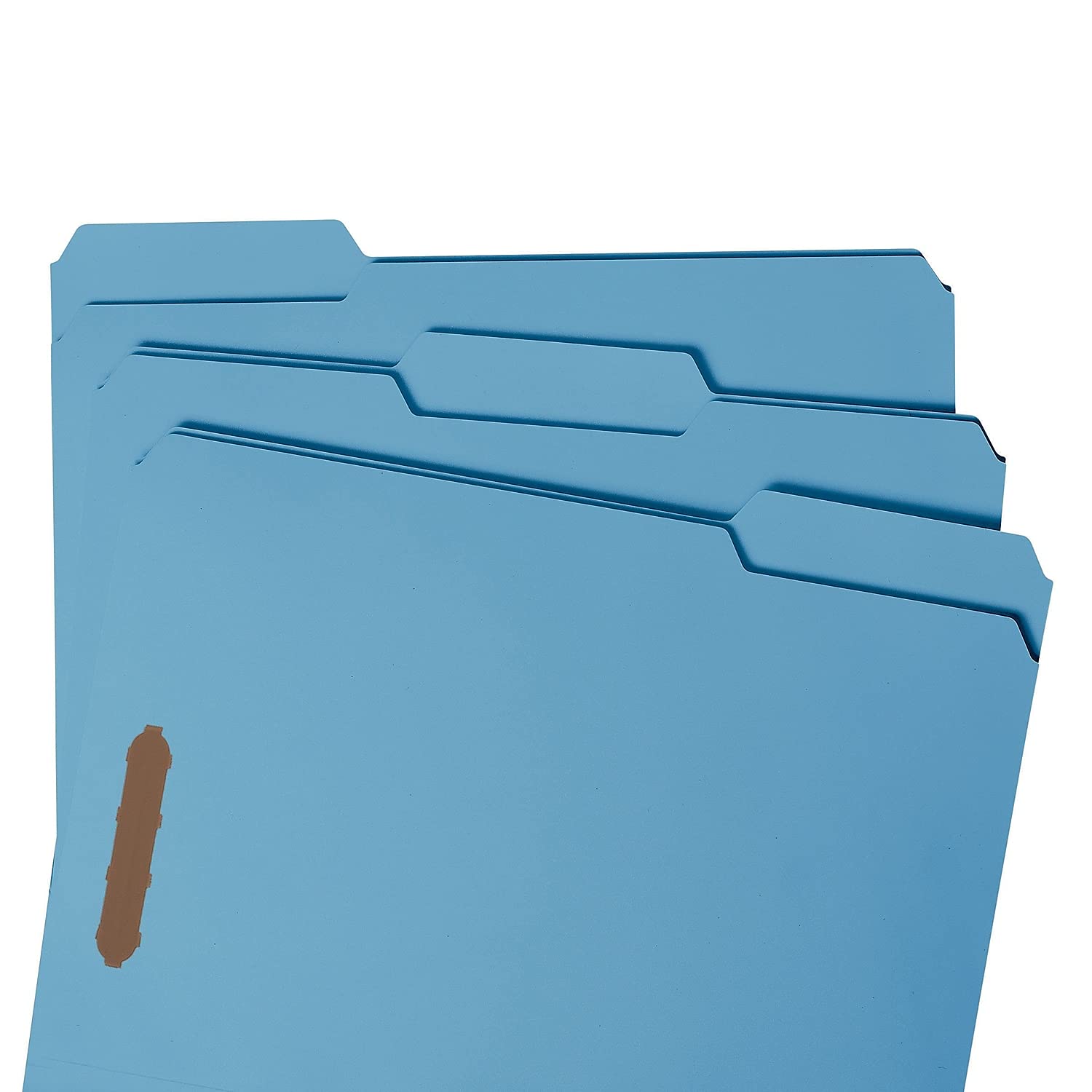 Smead Fastener File Folders, 50 Count, Blue, Reinforced 1/3-Cut Tabs, 2 ...