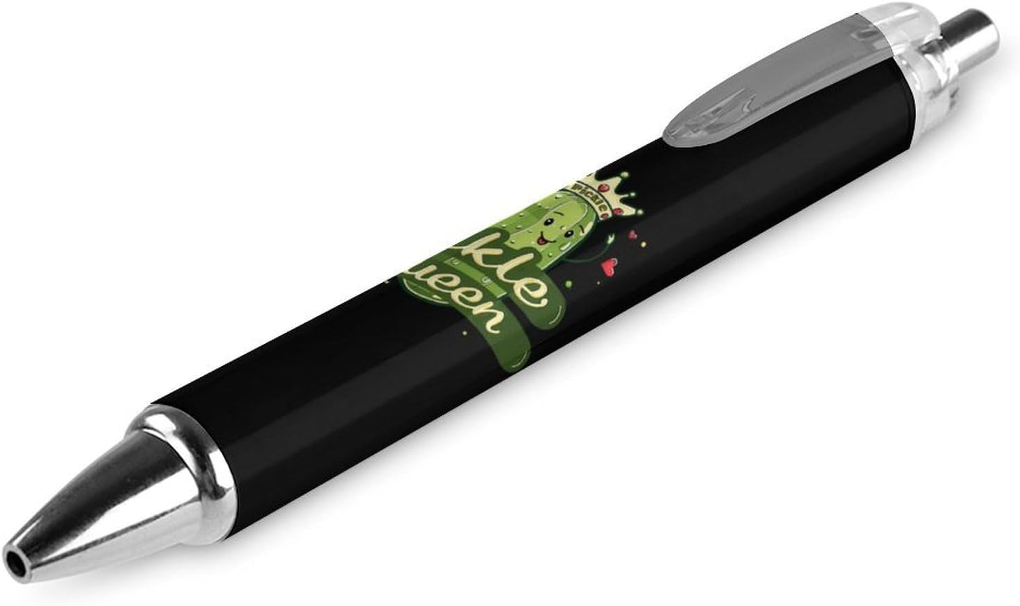 Amazon.com : Pickle Queen Funny Cucumber Vegetable Ballpoint Pens Black ...