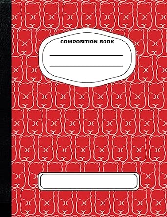 Amazon.com: Red Composition Notebook: Wide Ruled: Haber, Erica: Books