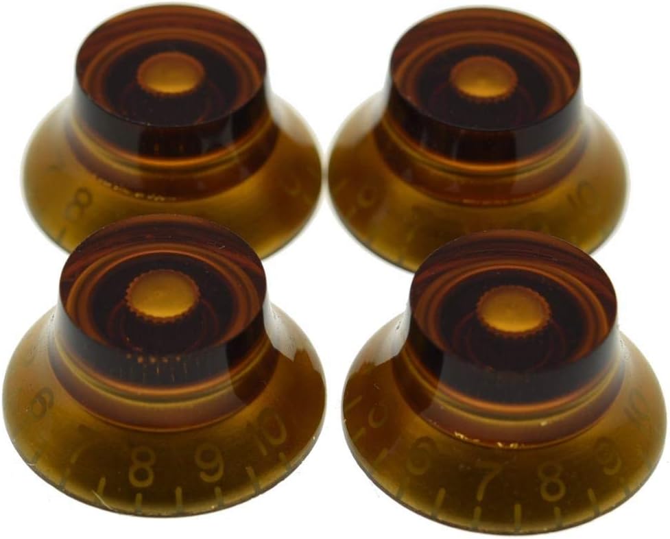 Amazon.com: Dopro 4pcs USA(Imperial) LP Guitar Bell Knobs 24 Fine ...