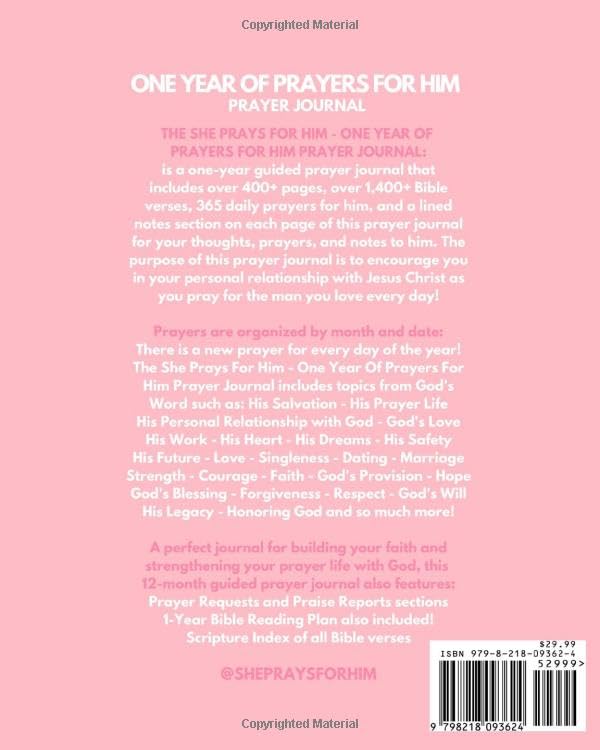 Snapklik.com : She Prays For Him - One Year Of Prayers For Him Prayer ...