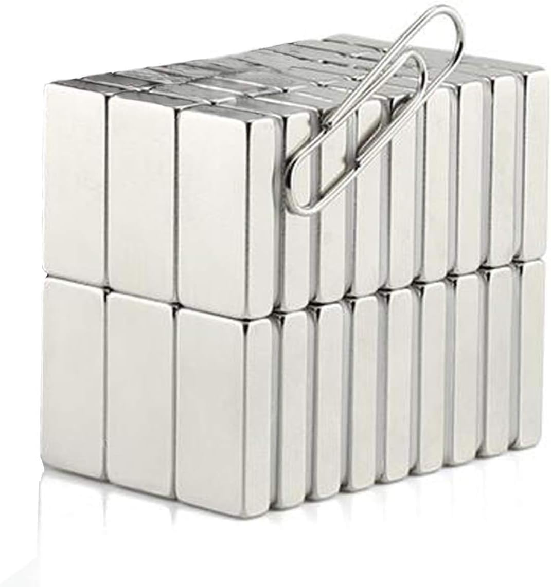 Amazon.com: 50pcs 20x10x2mm Rectangle Refrigerator Magnets Fridge ...