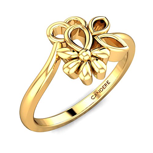 Candere By Kalyan Jewellers 22k (916) Yellow Gold Destiny Ring : Amazon ...
