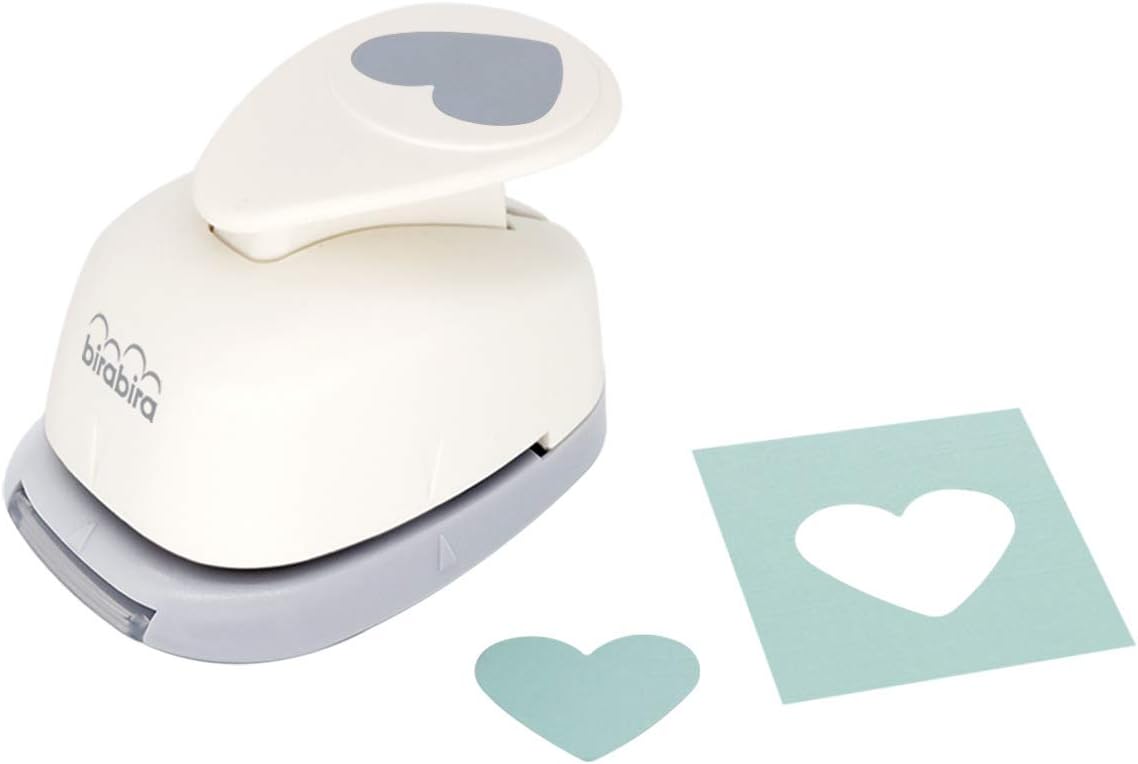 Amazon.com: Bira Craft 1 inch Heart Shape Lever Action Craft Punch ...