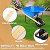 Amazon.com: BHROWL Wheelbarrow Handles Replacement Kit – 2 Heavy-Duty ...