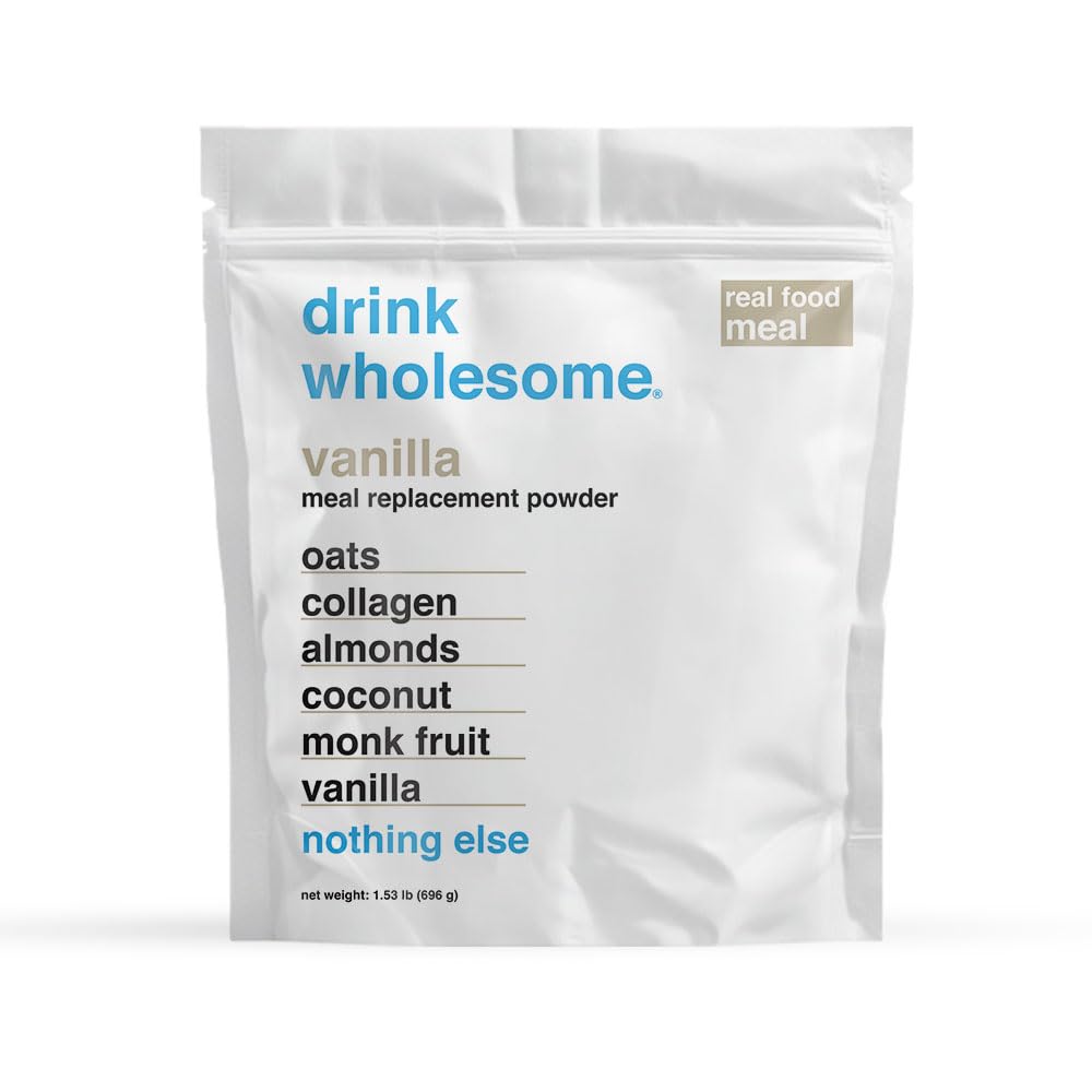 Amazon.com: Drink Wholesome Vanilla Meal Replacement Powder | For ...