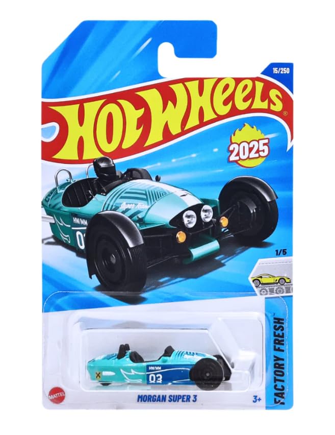 Hot Wheels 1:64 Scale Morgan Super 3 Factory Fresh for Ages 3 and Up by ...