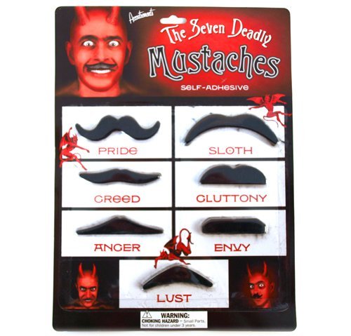 Amazon.com: The Seven Deadly Moustaches - Evil mustache collection by ...