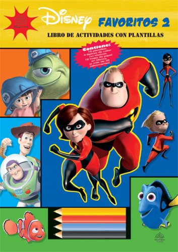 Libro de actividades con plantillas: Disney Pixar: Disney Pixar Stencil ...