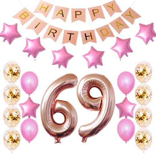69th Birthday Decorations Party Supplies Happy 69th Birthday Confetti ...