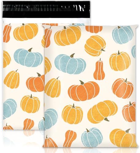 Amazon.com : JarThenaAMCS 100Pcs Fall Poly Mailers 10 x 13 Inch Simple ...