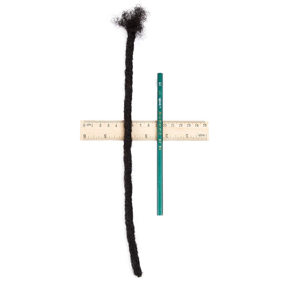 10 Inch Dreadlock Extensions Permanent Loc Extensions Human Hair 0.6 ...