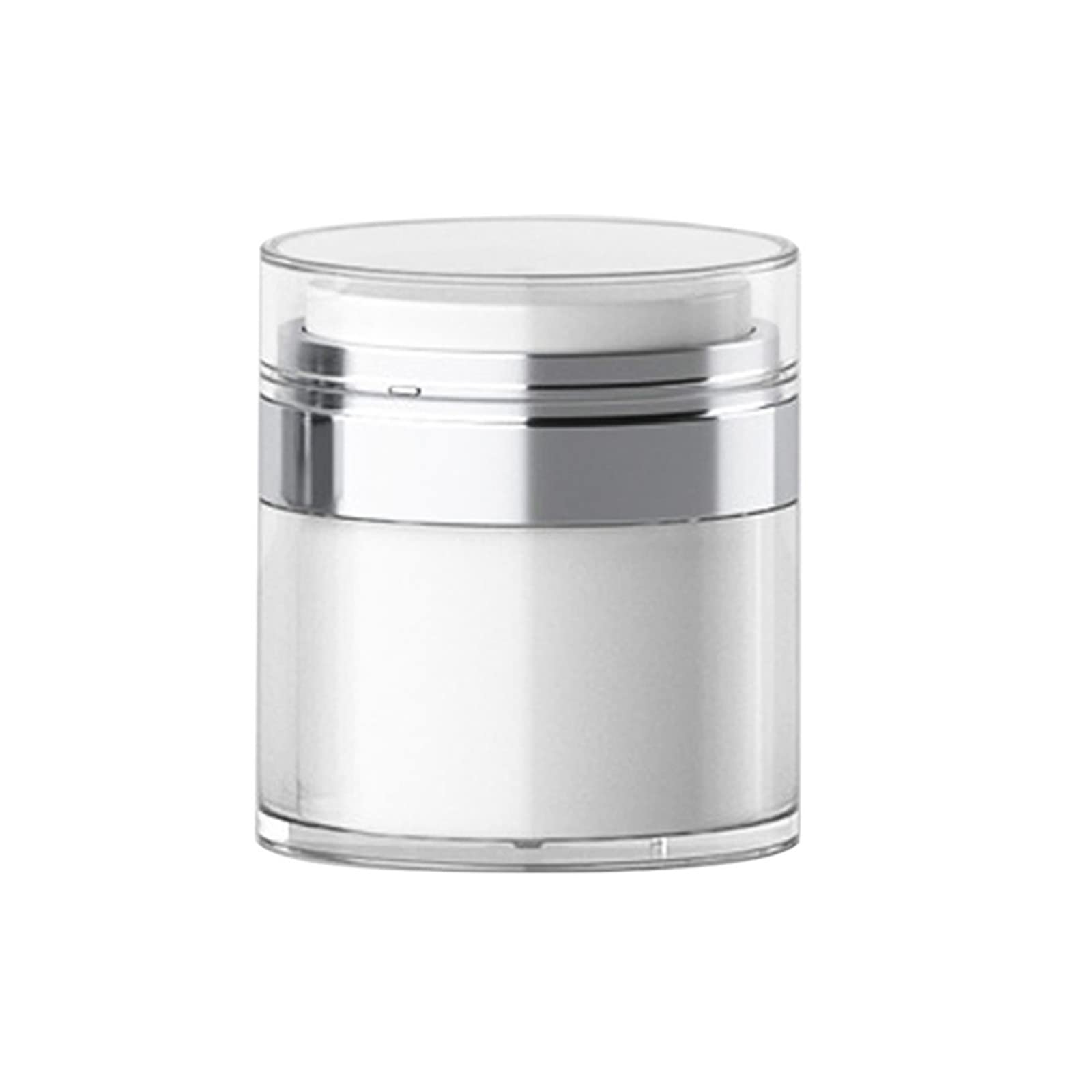Amazon.com: Airless Pump Jar,Refillable Travel Cream Empty Bottle ...