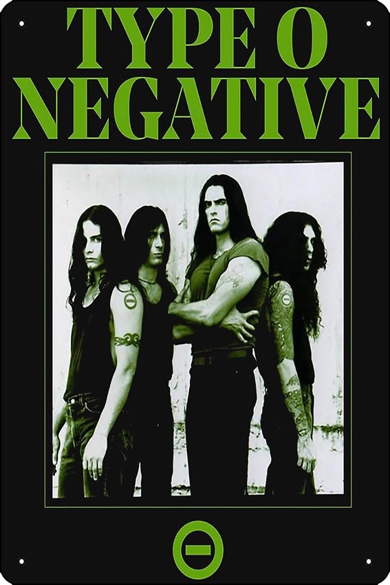 Amazon.com : Type o negative Poster Metal Tin Sign 12 X 8 Inch Funny ...