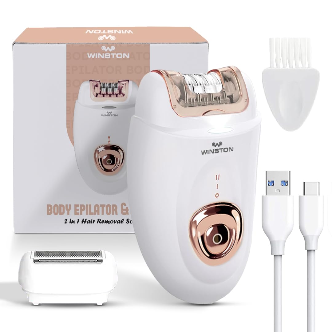 Winston Rechargeable Body Epilator and Shaver for Women Facial Hair ...
