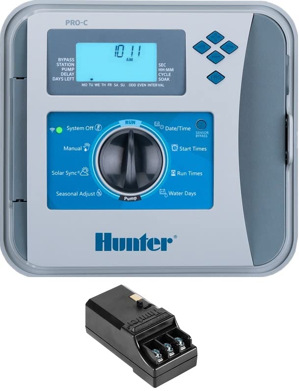 Amazon.com : Hunter Pro-C P2C-400 Indoor Outdoor Modular Controller 4-Station Base Timer ...