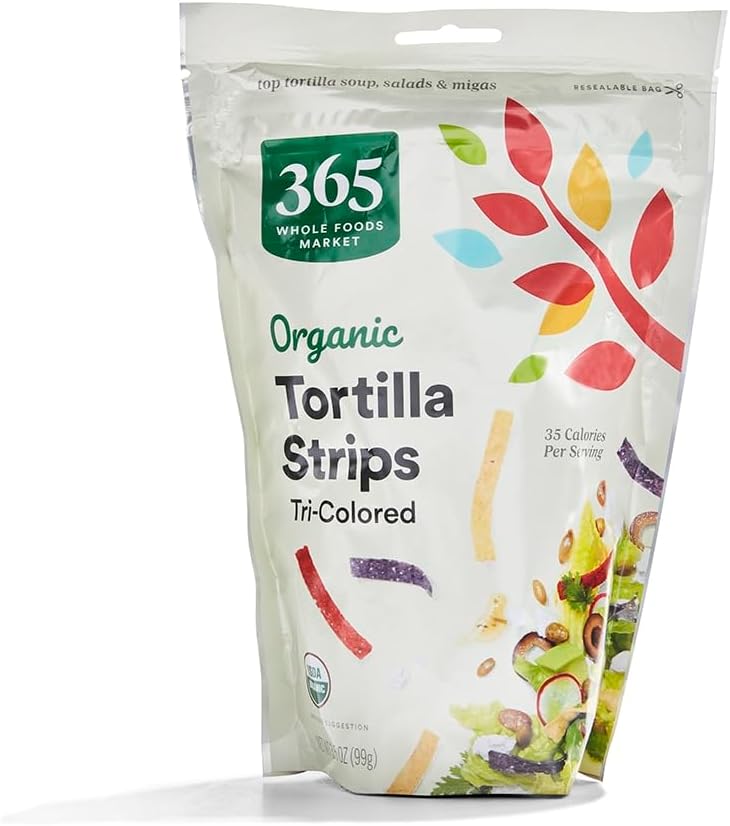Amazon.com: 365 by Whole Foods Market, Organic Tri-Color Tortilla ...