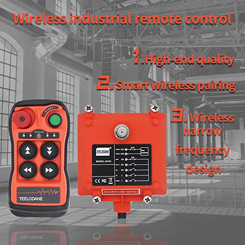 Buy Q400 Industrial Wireless Crane Remote Control kit 4button 12v 24v ...