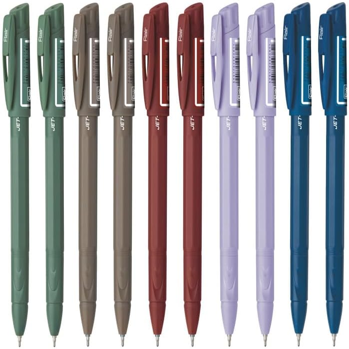 FLAIR Jet-Speed 0.7mm Waterproof Gel Ink Pen | Minimalistic Design Matt ...