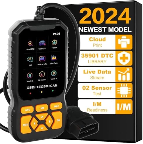 OBD2 Scanner Diagnostic Scan Tool Enhanced V520 Vehicle Code Reader ...