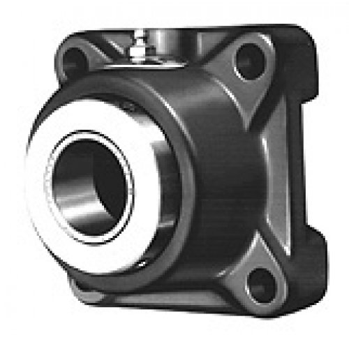 Dodge 023129 4-Bolt Piloted Roller Bearing Unit, Cast Iron, Round Bore ...