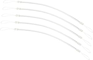 PATIKIL Retractable Spring Coil Straps 8", 5 Pack Plastic Spiral ...