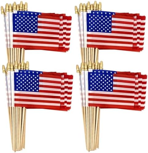 Amazon.com: Super Tough Small American Stick Flags 2'x3' | Cotton ...