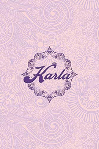 Karla - i'm Karla, nootbook: Ruled 6x9 -100 pages Ruled writing journal ...