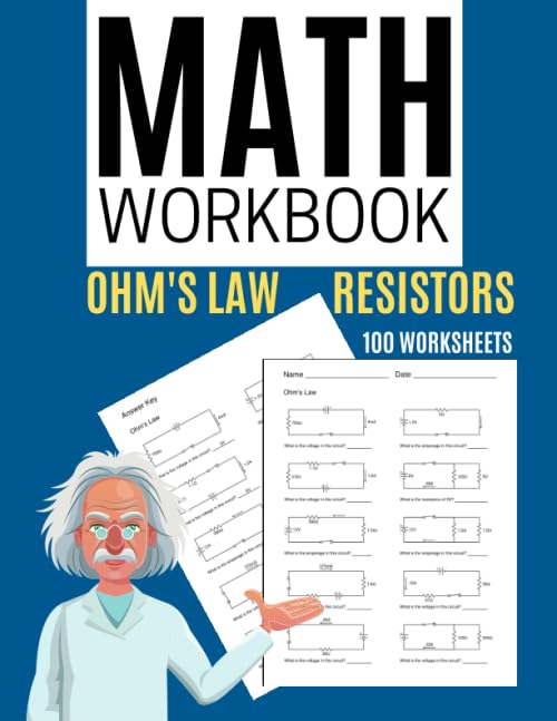 Math Workbook Ohm's Law 100 Worksheet: Amazon.co.uk: Learning, Kitty ...