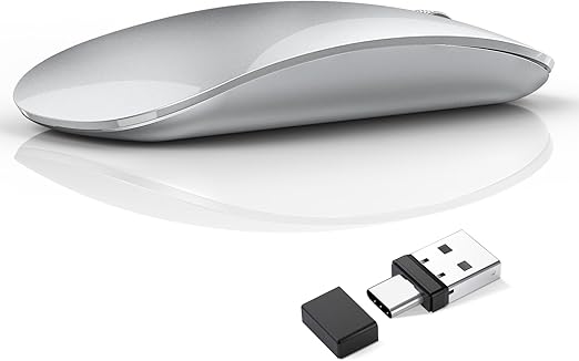 Amazon.com: Uiosmuph G11 Wireless Mouse, USB C Rechargeable Computer ...