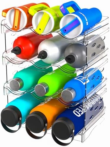Amazon.com: Vtopmart Stackable Water Bottle Organizer Holder, 4 Pack ...