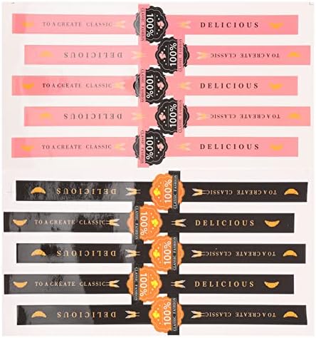 Amazon.com: 50 Pcs Food Retail Package Seal Self Adhesive Paper Sticker ...