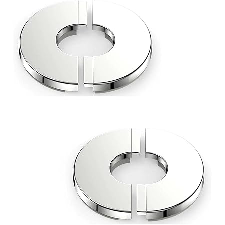 Begino Wall Split Flange, 22mm/0.87 inch Diameter Stainless Steel Round ...