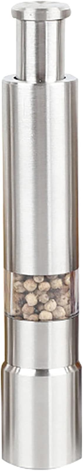 Amazon.com: Pepper Grinder Refillable, Thumb PushPepper Mill, Stainless ...