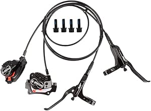 Amazon.com : MirOdo Mountain Bike Hydraulic Disc Brake Set 4-Piston ...