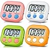 Amazon.com: 4 Pack Digital Kitchen Timer Magnetic Digital Timer with ...