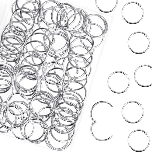 Binder Rings, 30Pcs 25mm Loose Leaf Ring Binders,Rings Index Card Rings ...