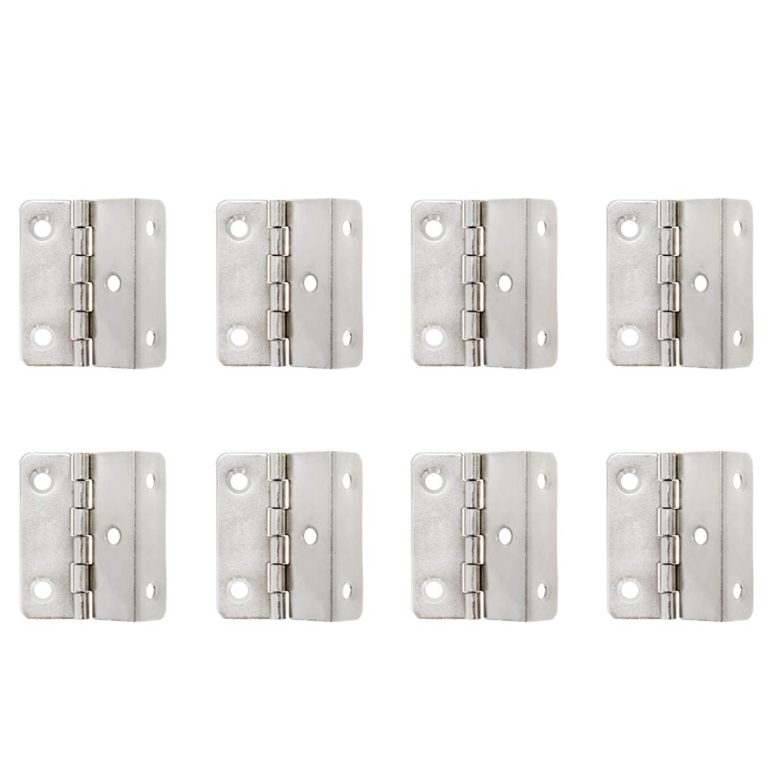 FarBoat 8Pcs Swing Hinge Expandable Offset Cabinet Door Hinges Satin ...