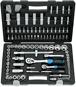 Licota 1/4" and 1/2" Professional Tools Set, 113 Pieces, Garage Use ...