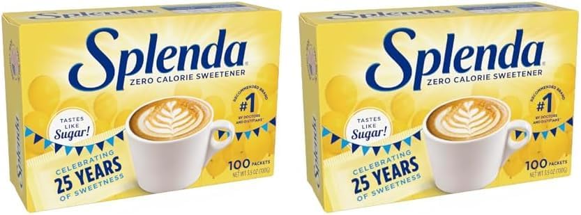 Amazon.com: SPLENDA Zero Calorie Sweetener, 100 Count Packets (Pack of ...