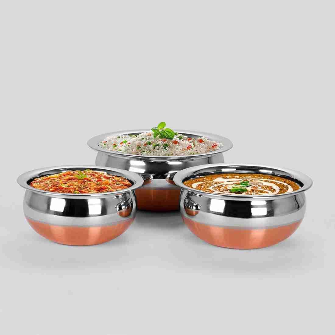 Buy Stainless Steel Copper Bottom Handi,patila, Pot Biryani Punjabi ...