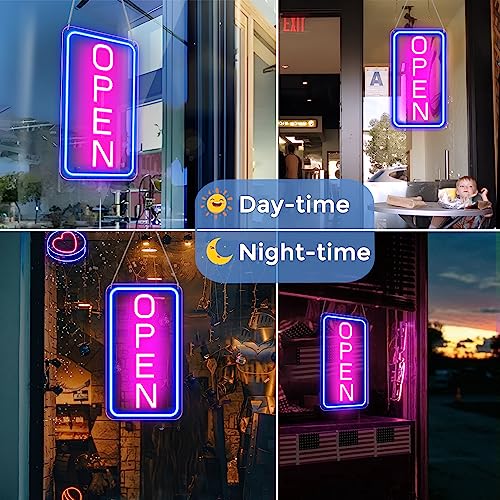 Open Signs for Business, LightingWill 16″x 9″ LED Neon Open Sign with ...