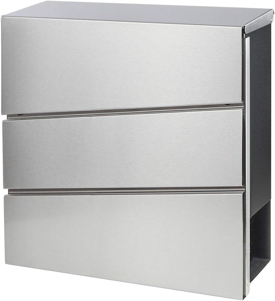 HNP, Letter Box Wall Mounted, Post Box, Waterproof, Large Stainless ...