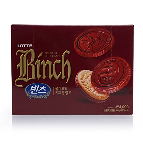 Amazon.com : Binch Lotte cookies 204g (box of 2) : Grocery & Gourmet Food