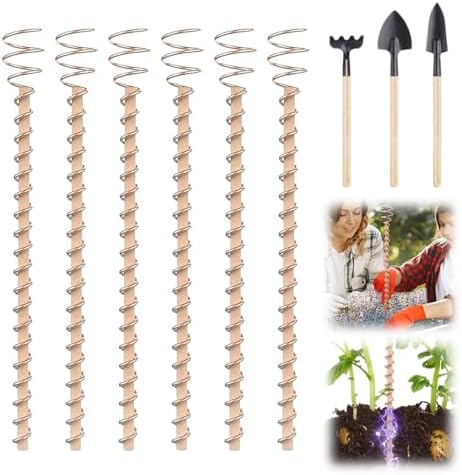 Amazon.com : 6 Pack 13" Electroculture Copper Gardening Antenna, Copper ...