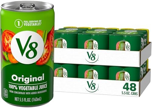 Amazon.com: V8 Original 100% Vegetable Juice, 64 fl oz Bottle