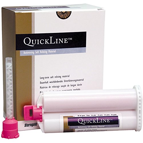Amazon.com: QuickLine Soft Relining Mat'l 50ml cartridge, 12 mixing ...